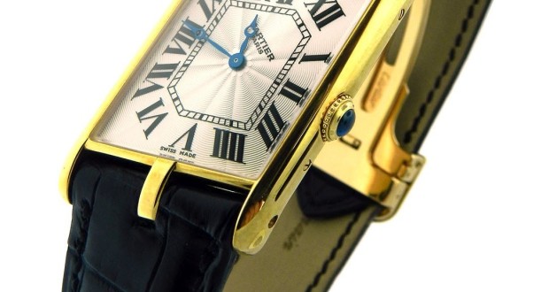 300Magazine - Cartier Diagonal Gold Mechanical Watch